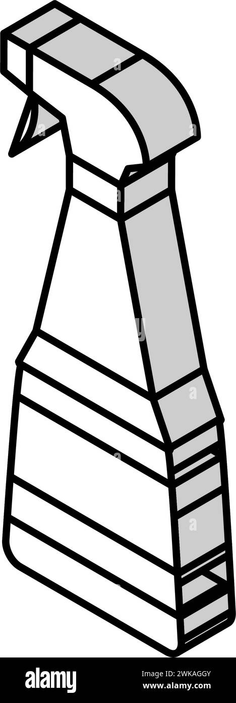 wrinkle smoothing spray isometric icon vector illustration Stock Vector ...