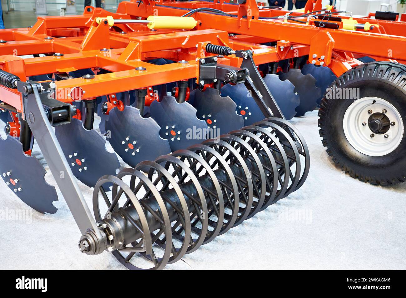 Rollers on the disc harrow for the agricultural machinery business ...