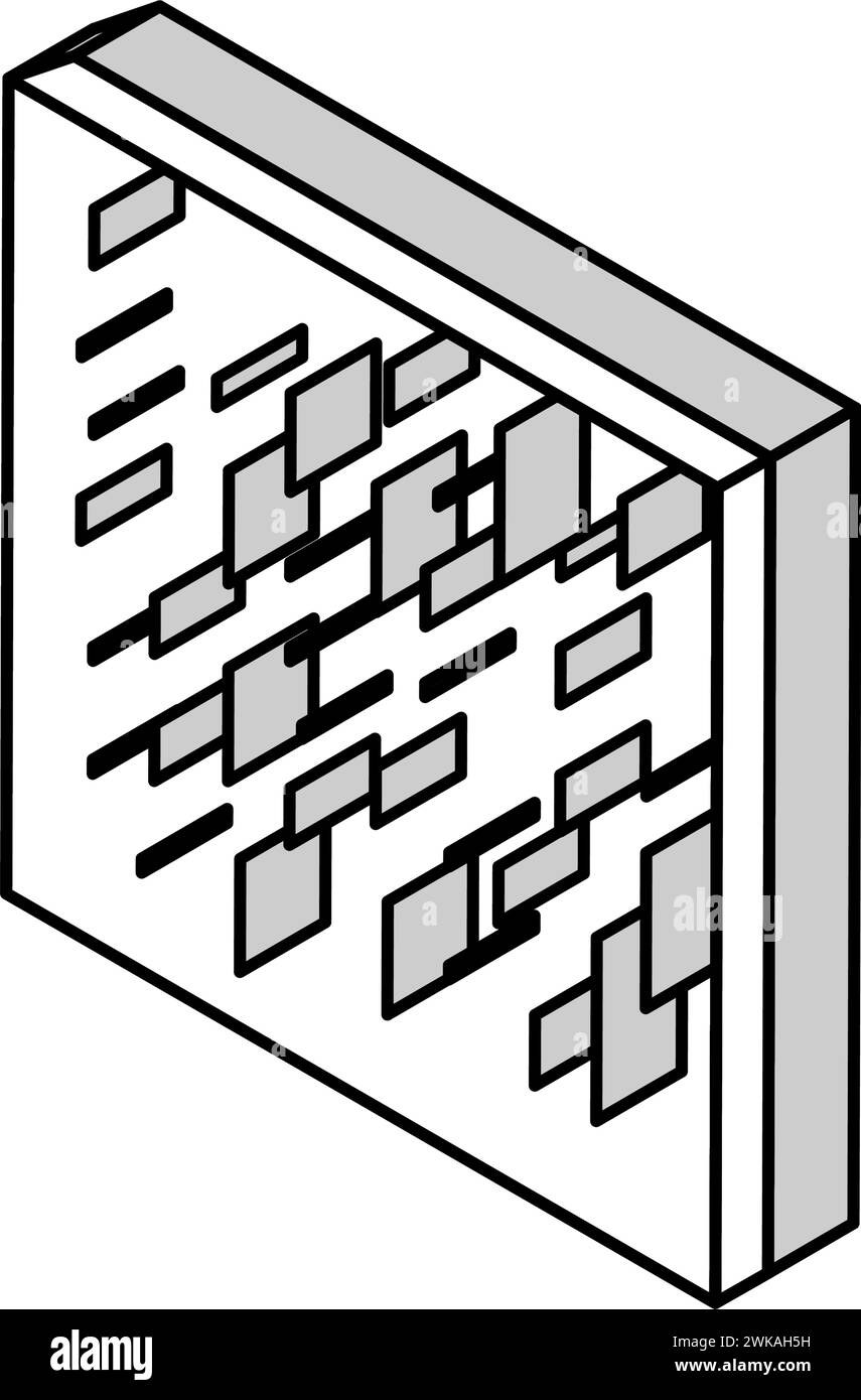 compreg timbers isometric icon vector illustration Stock Vector Image ...