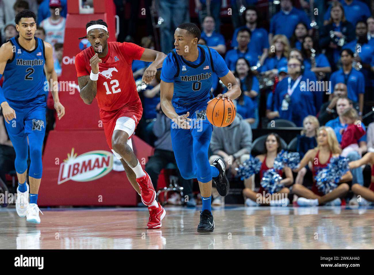 DALLAS, TX - FEBRUARY 18: Memphis Tigers forward Jonathan Pierre (#0 ...