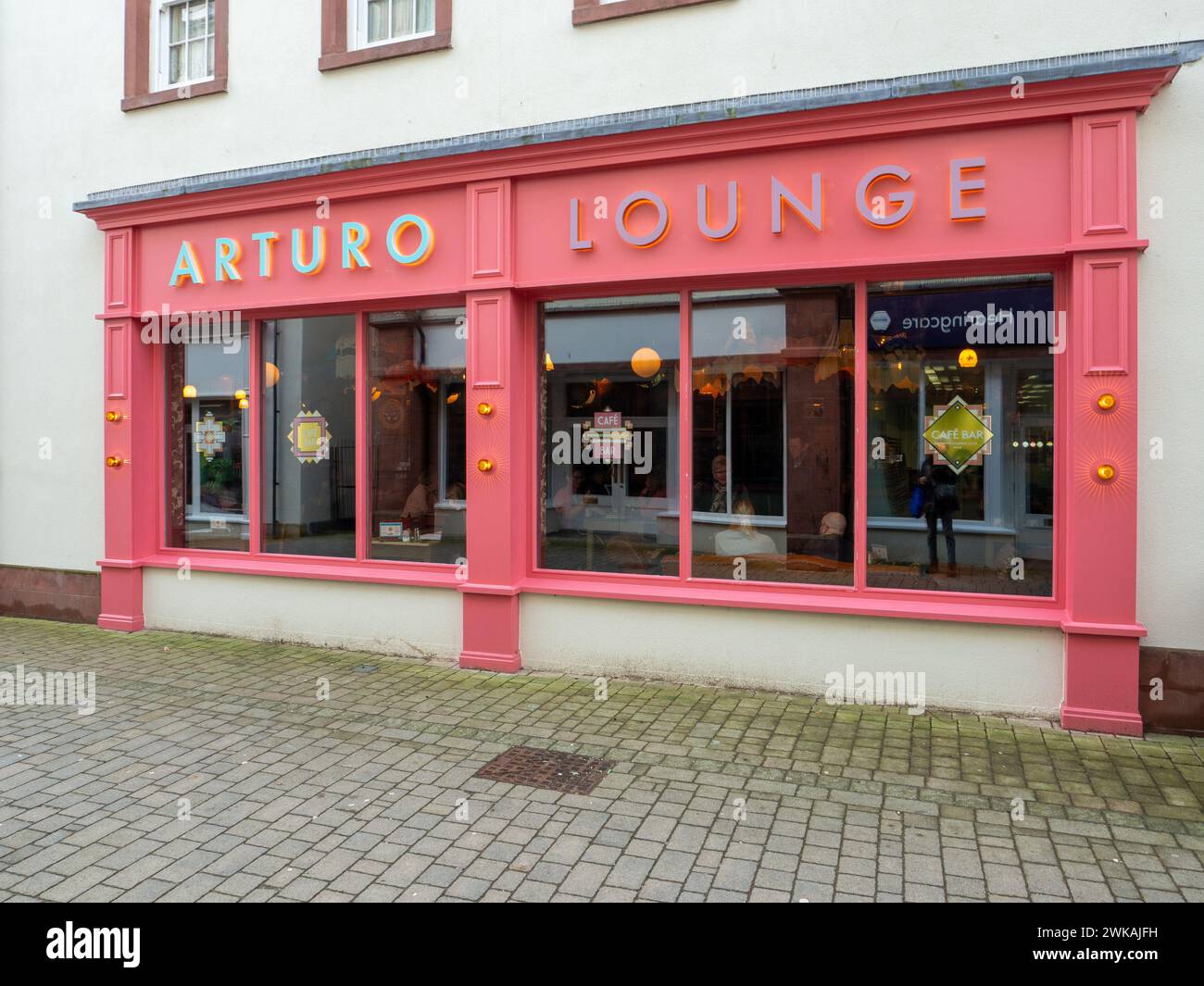 Frontage of the newly opened Arturo Lounge café bar in the New Squares area of the historic ...