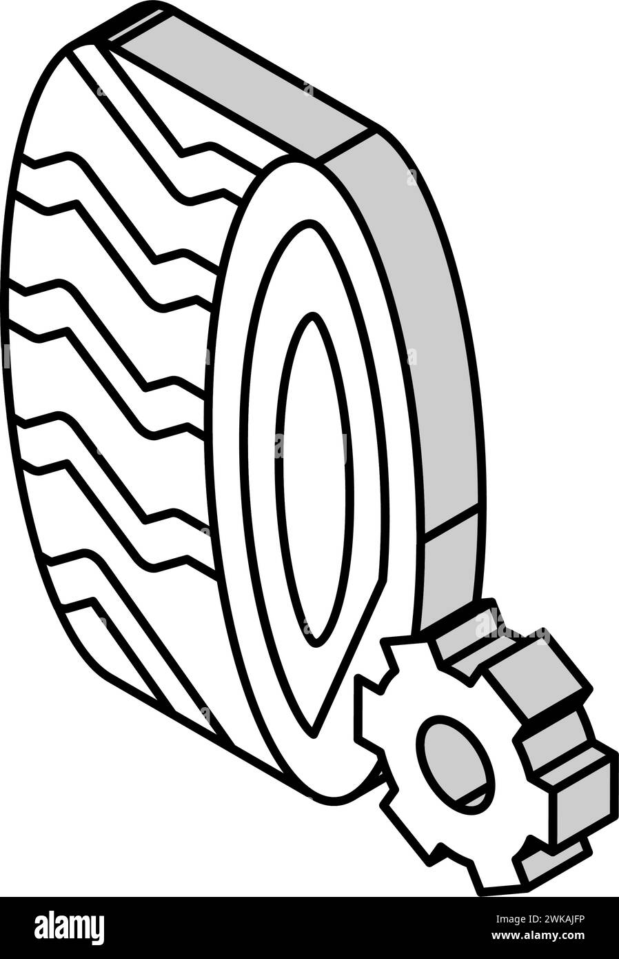 industrial tires isometric icon vector illustration Stock Vector Image ...