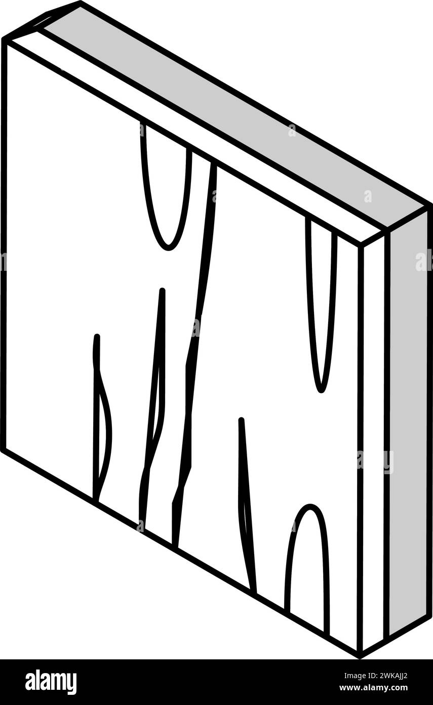 plywood timber isometric icon vector illustration Stock Vector Image ...