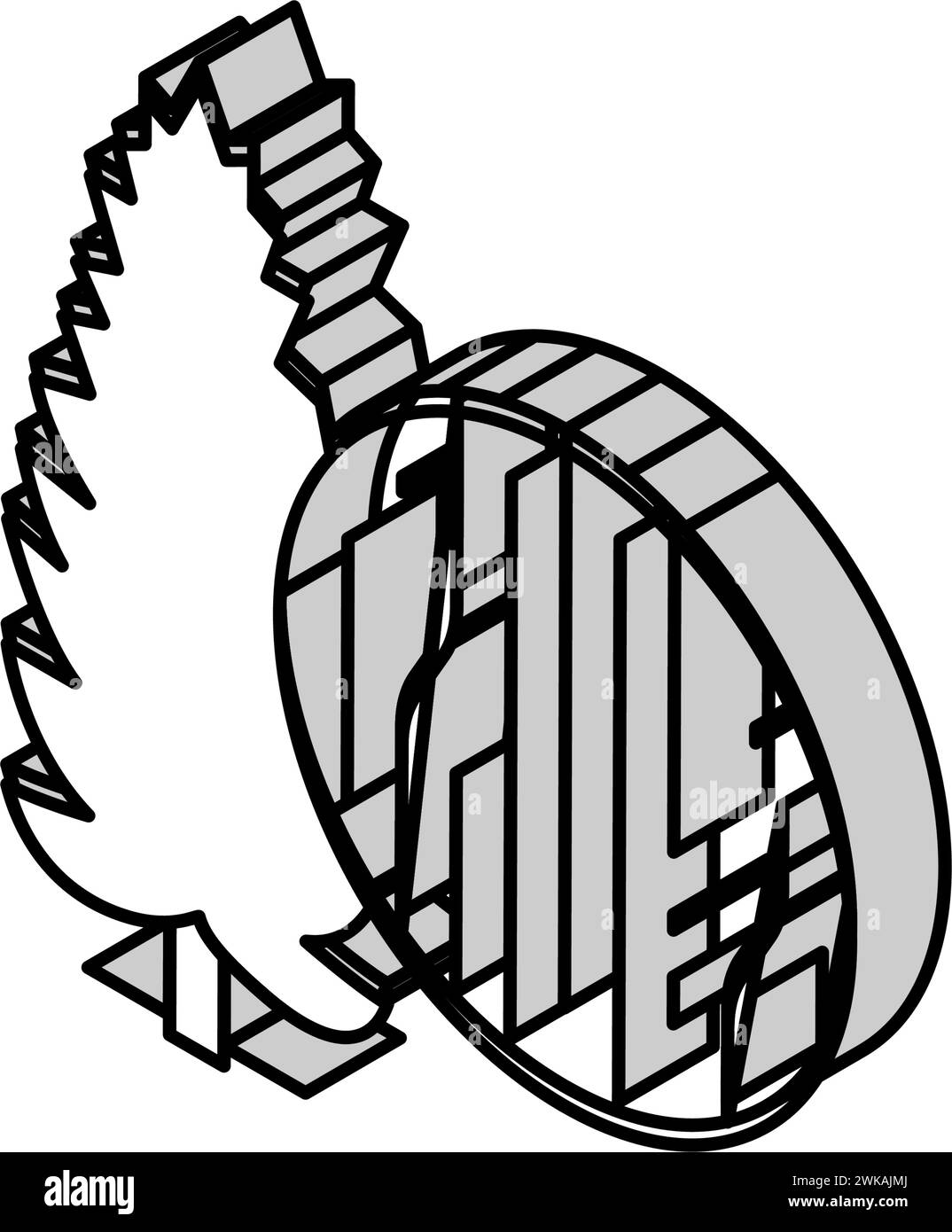 Pine Wood Isometric Icon Vector Illustration Stock Vector Image And Art