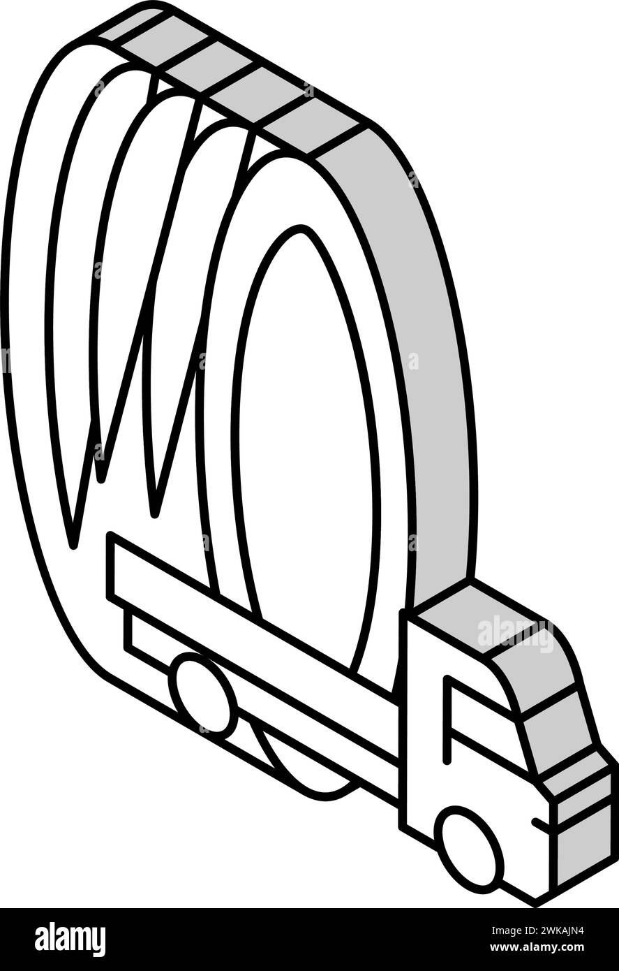 light truck tires isometric icon vector illustration Stock Vector Image ...