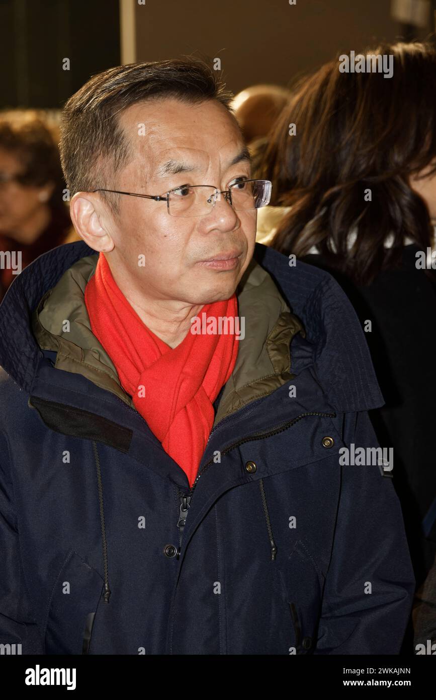 Paris, France. 18th Feb, 2024. Chinese ambassador to France, Lu Shaye ...