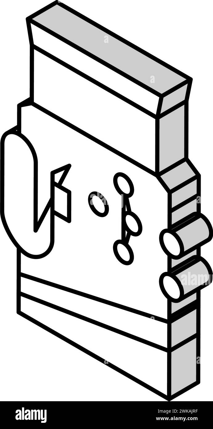 methanol gas station isometric icon vector illustration Stock Vector ...
