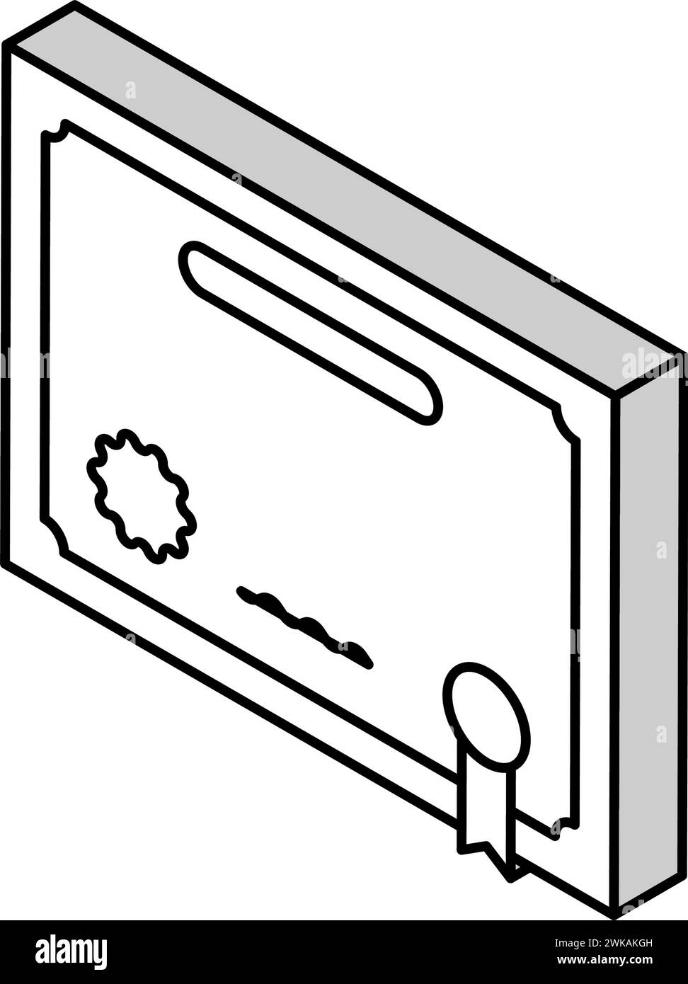 medical license isometric icon vector illustration Stock Vector Image ...