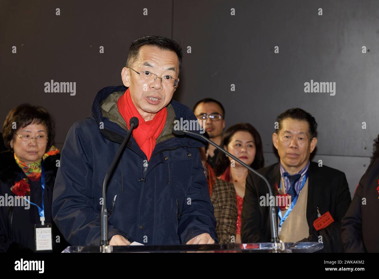 Paris, France. 18th Feb, 2024. Chinese ambassador to France, Lu Shaye ...