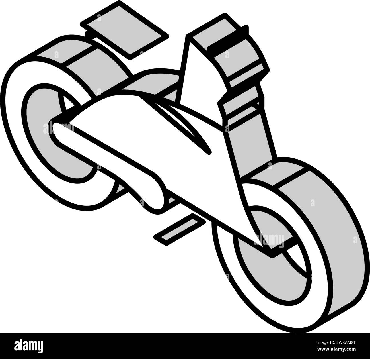 cruiser bike isometric icon vector illustration Stock Vector Image ...