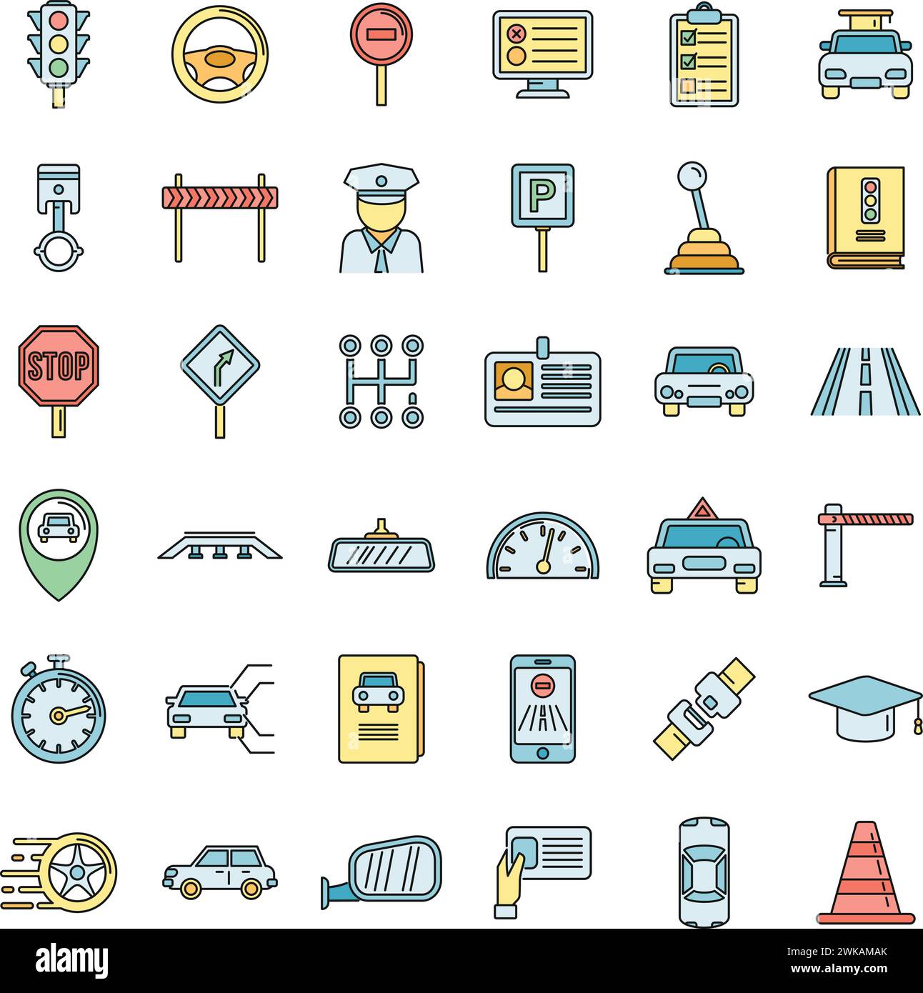 Lesson school teacher control Stock Vector Images - Alamy