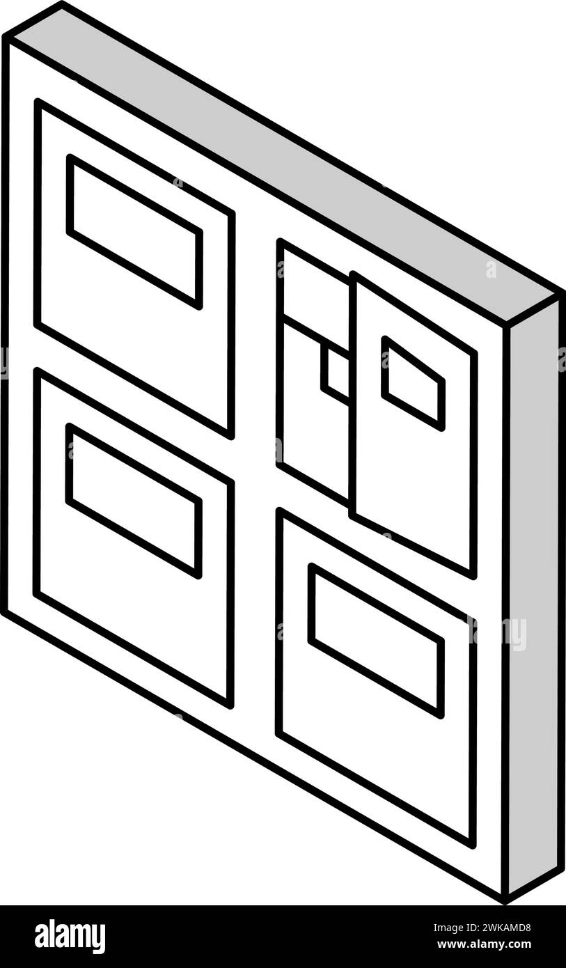 post office box isometric icon vector illustration Stock Vector Image ...