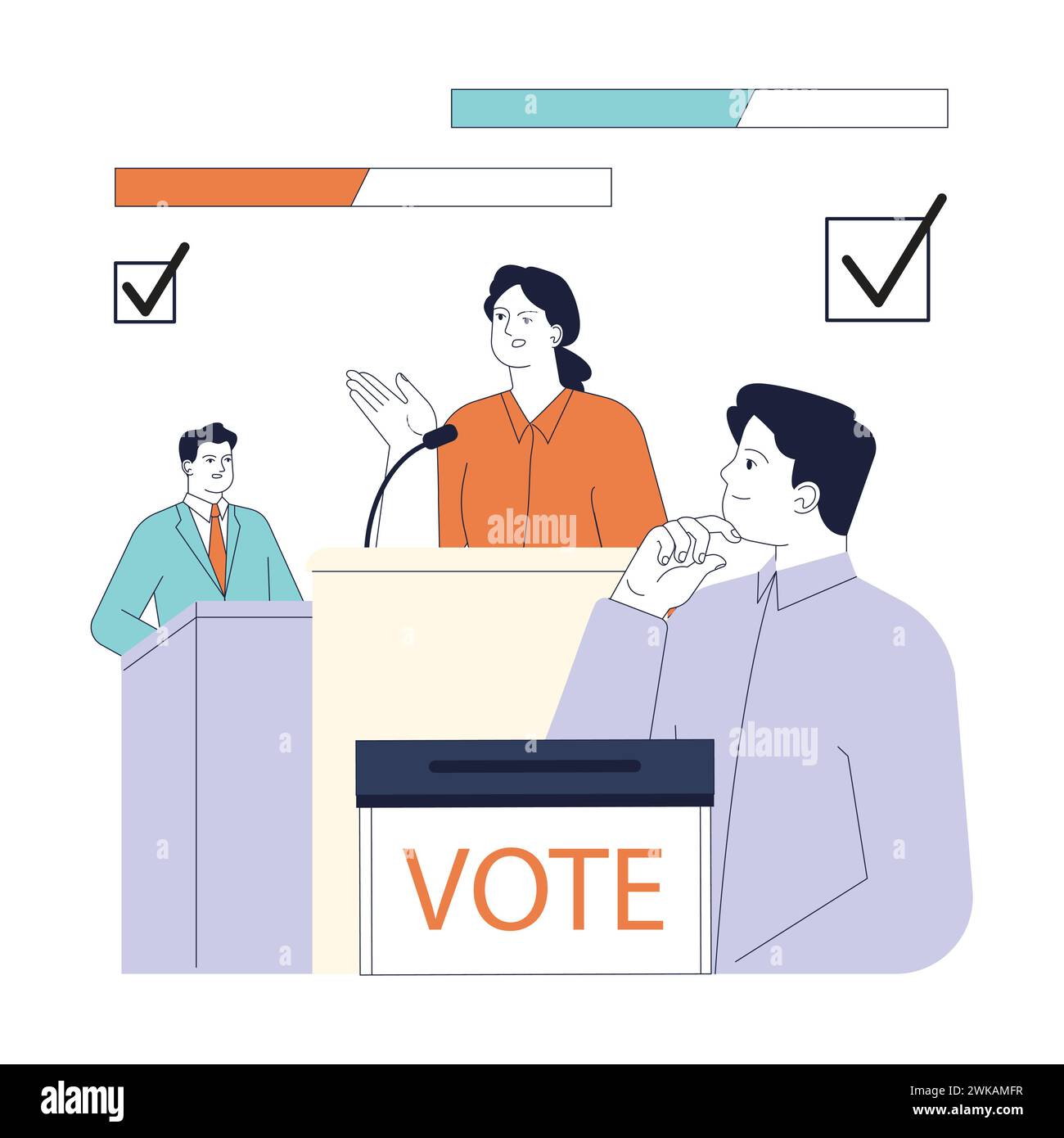 Legislative debate Stock Vector Images - Alamy