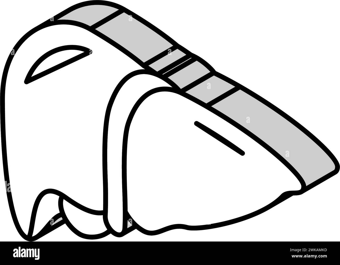 liver human organ isometric icon vector illustration Stock Vector Image ...