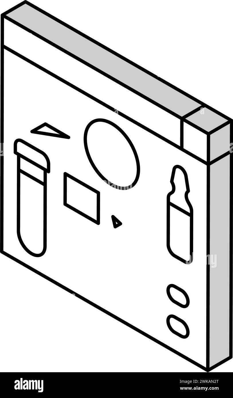 online diagnosis isometric icon vector illustration Stock Vector Image ...