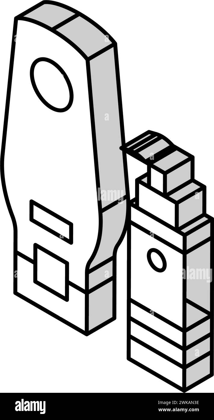 milk and hair emulsion isometric icon vector illustration Stock Vector ...