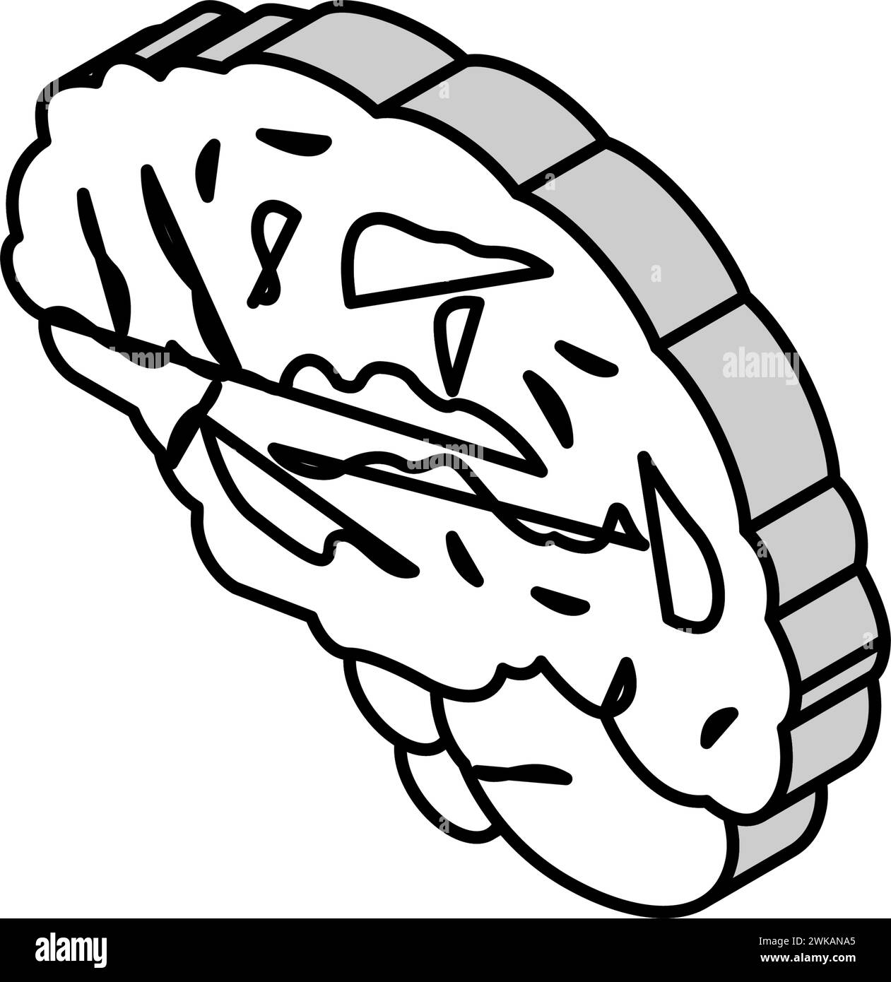 brain anatomy organ isometric icon vector illustration Stock Vector ...