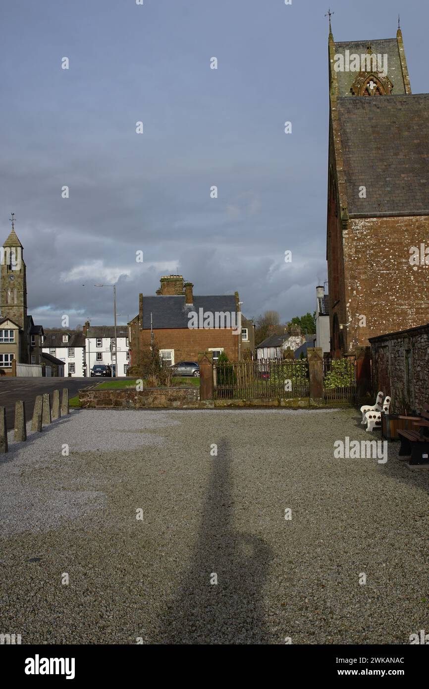 The Village of Ecclefechan in Dumfries and Galloway, Scotland. The ...