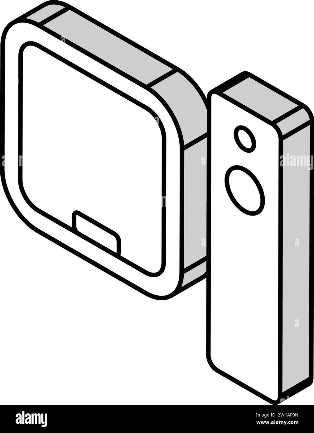 4k streaming player isometric icon vector illustration Stock Vector ...