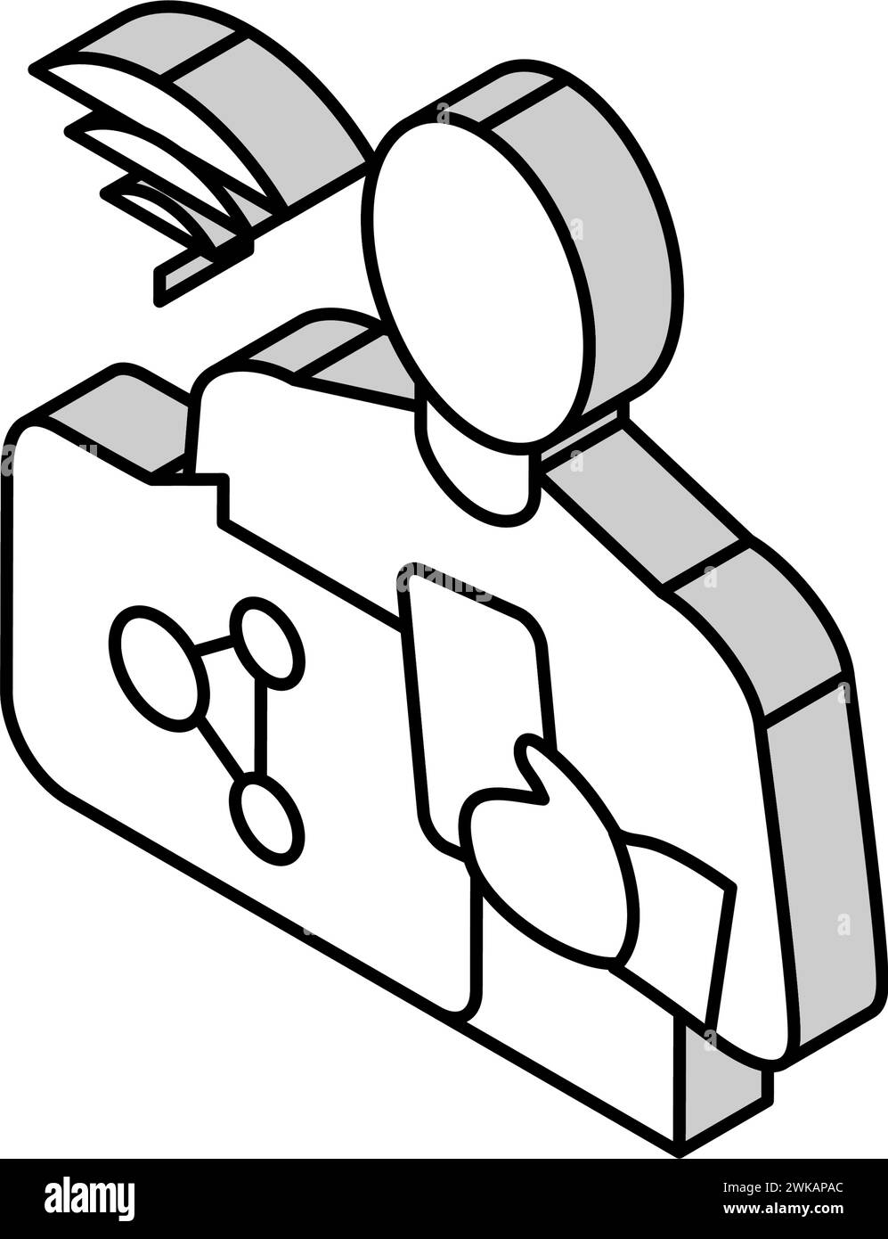 social media user isometric icon vector illustration Stock Vector Image ...