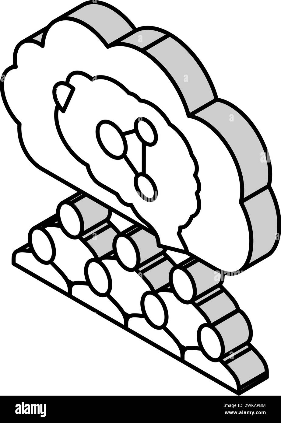 social intelligence isometric icon vector illustration Stock Vector ...