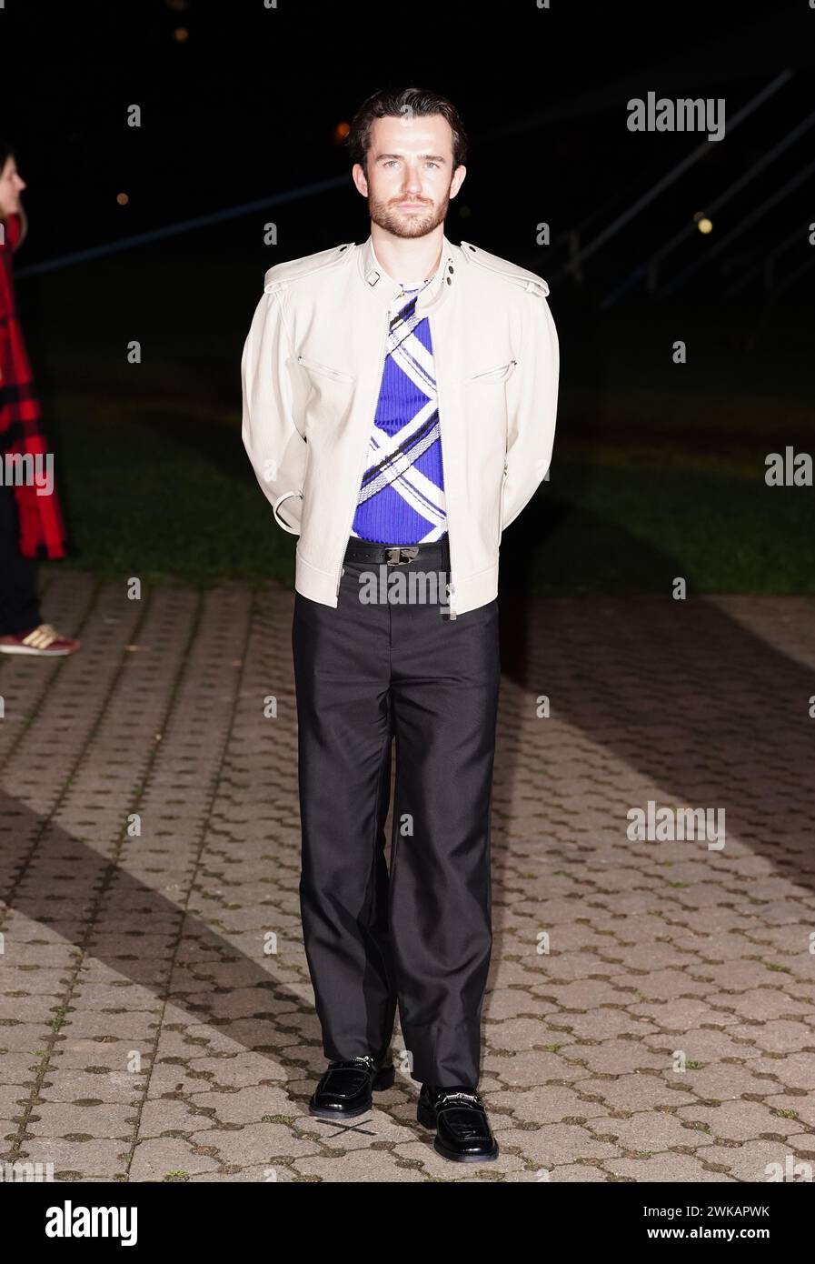 Ben Chilwell attends the Burberry show in Victoria Park, east London ...