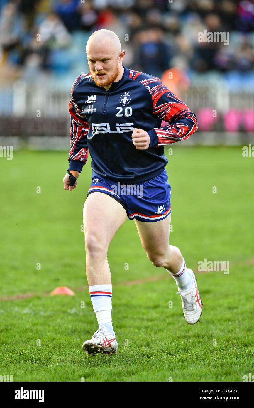 Featherstone, England - 18th February 2024 - Wakefield Trinity's Toby ...