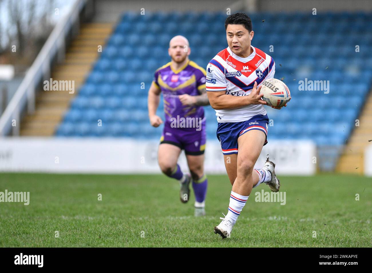 Featherstone, England - 18th February 2024 - Wakefield Trinity's Mason ...