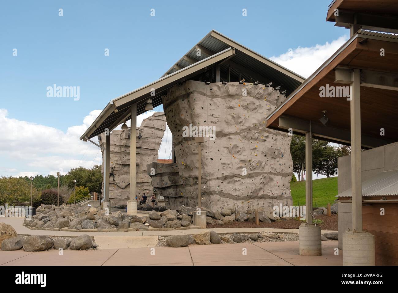 US National Whitewater Center outdoor climbing complex in Charlotte ...