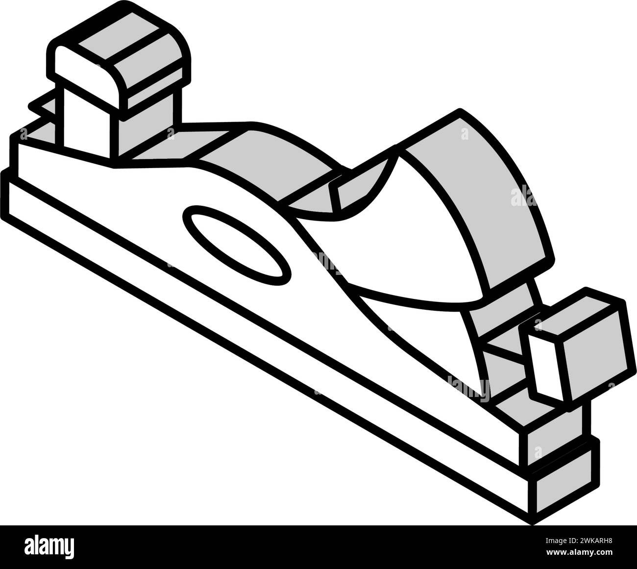 block plane carpenter tool isometric icon vector illustration Stock ...
