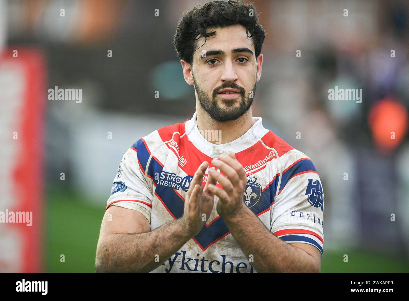 Featherstone, England - 18th February 2024 - Wakefield Trinity's Romain ...