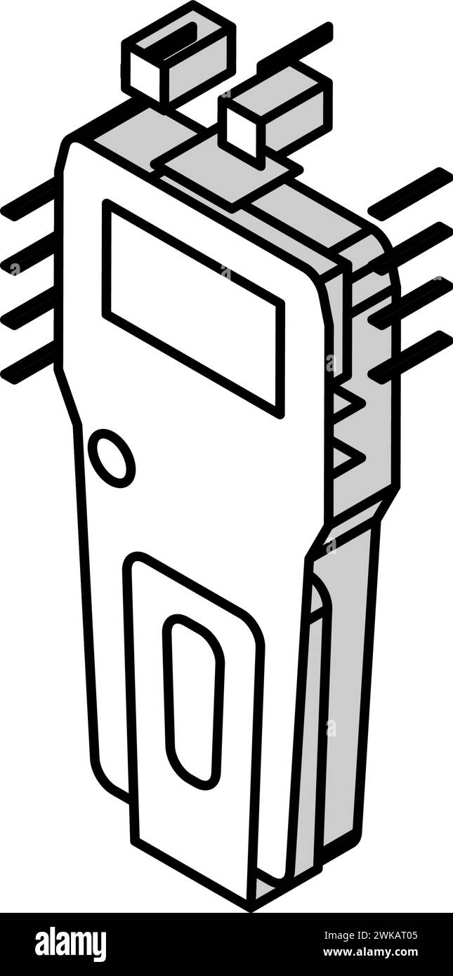 moisture meter carpenter digital device isometric icon vector ... moisture meter carpenter digital device isometric icon vector ...