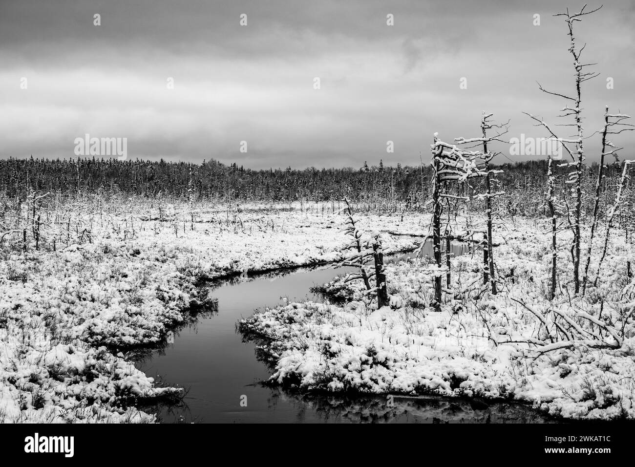 White lake channel Black and White Stock Photos & Images - Alamy
