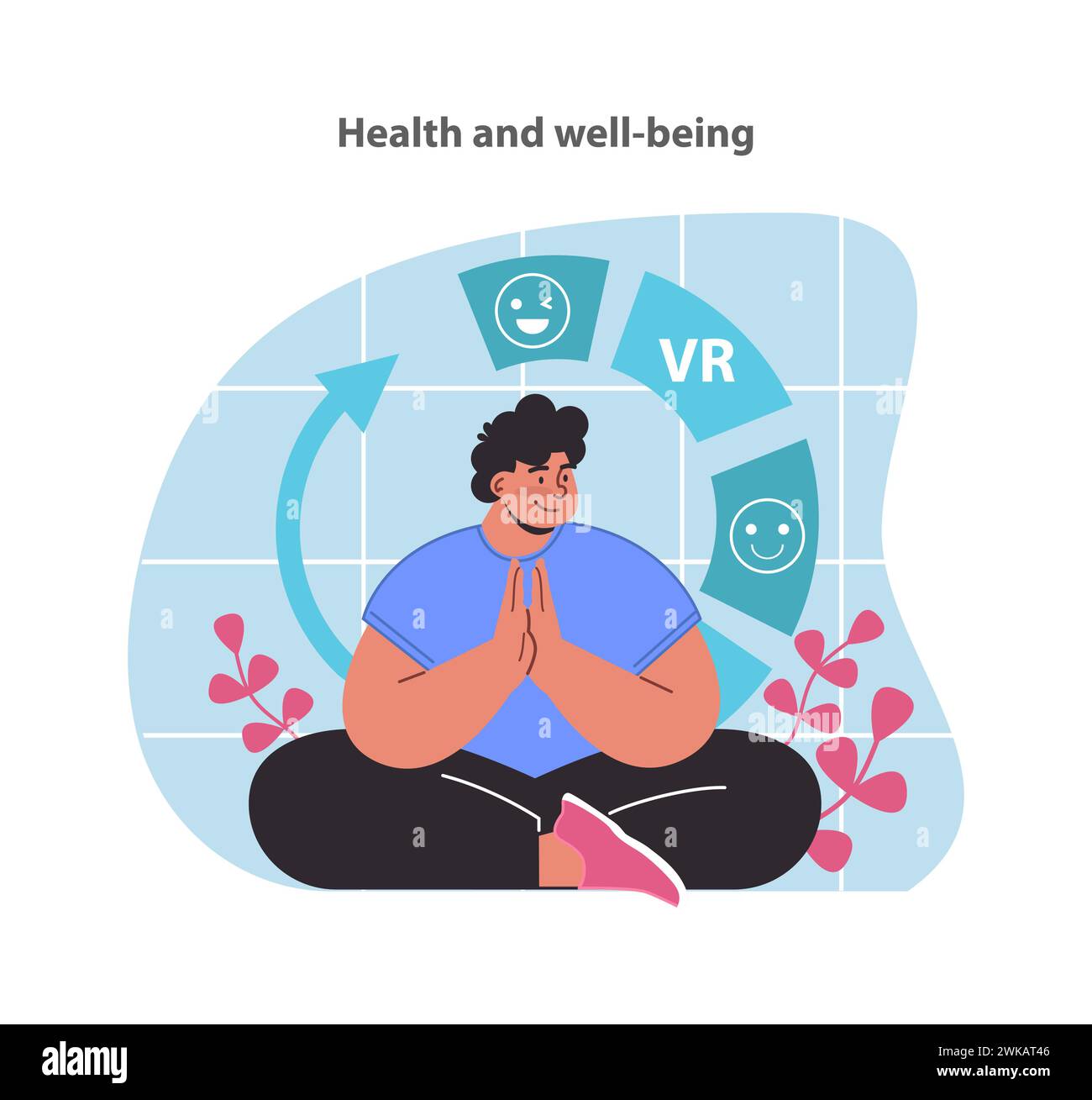 Virtual wellness program Stock Vector Images - Alamy