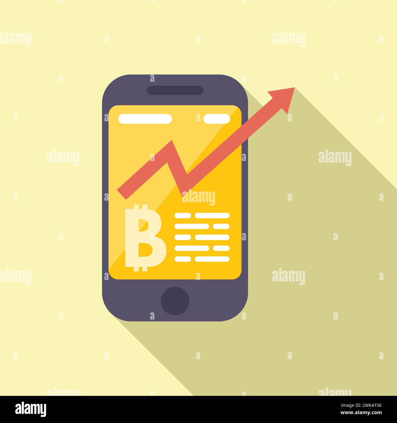 Rise money cash coin bar icon flat vector. Online graph. Financial ...