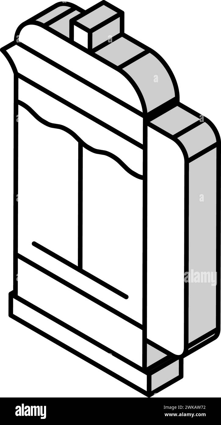 manual press coffee tool isometric icon vector illustration Stock ...