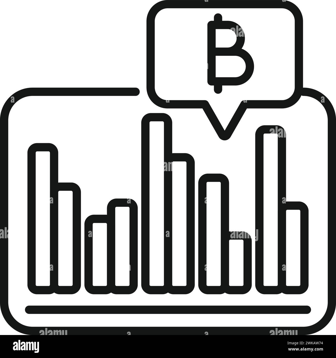 Bitcoin crypto currency diagram Black and White Stock Photos & Images ...