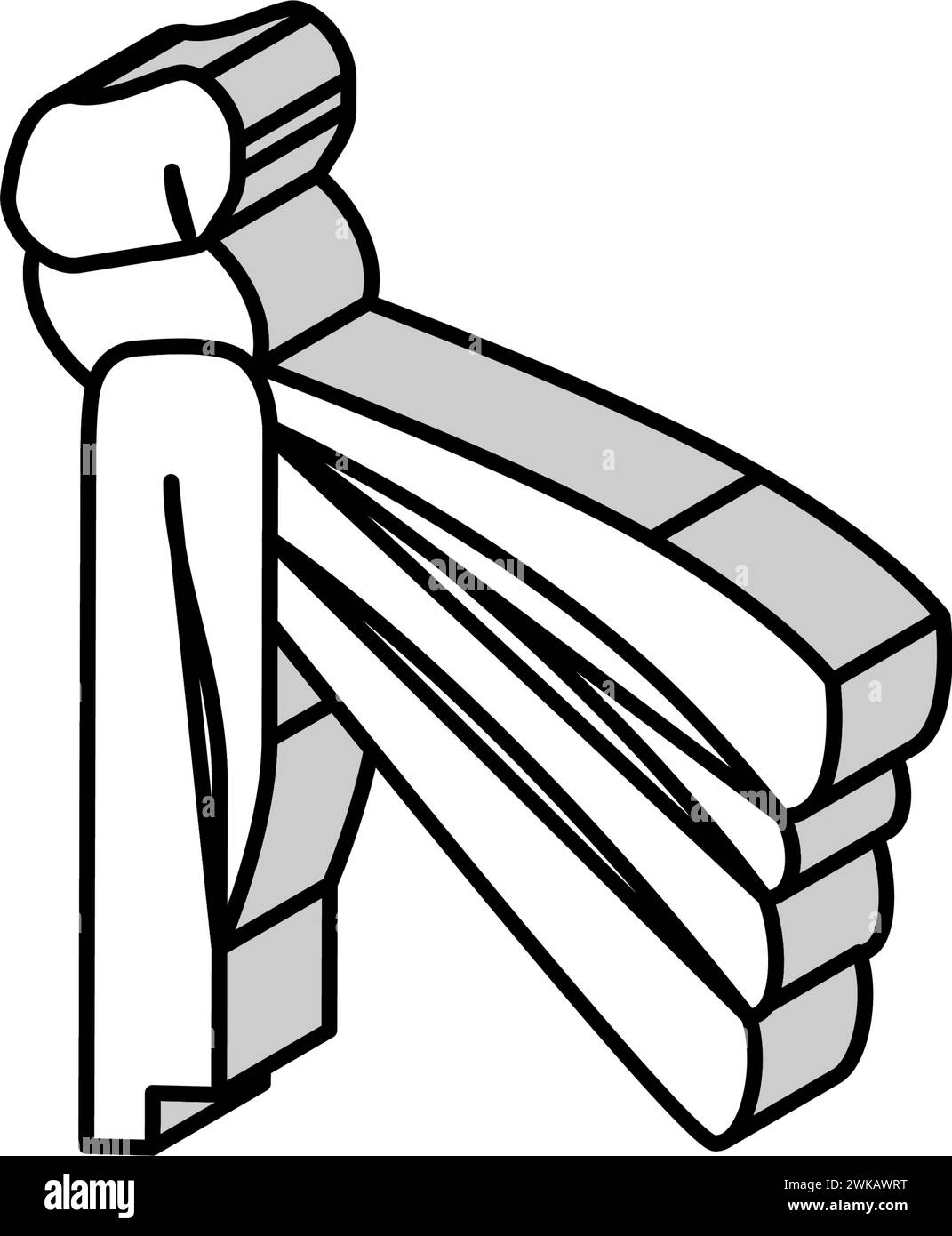 baby sling isometric icon vector illustration Stock Vector Image & Art ...