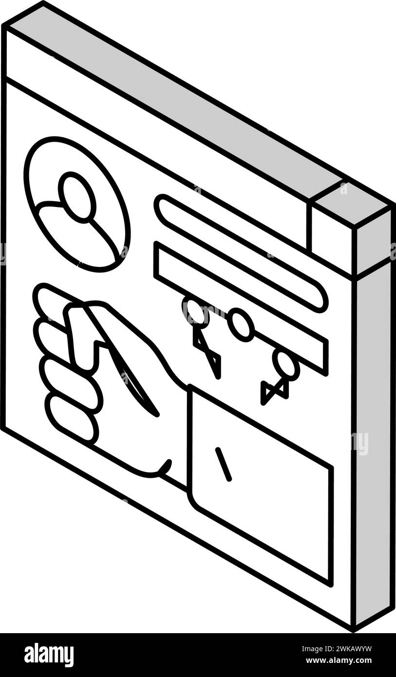 brute-force and dictionary 8 network attacks isometric icon vector ...