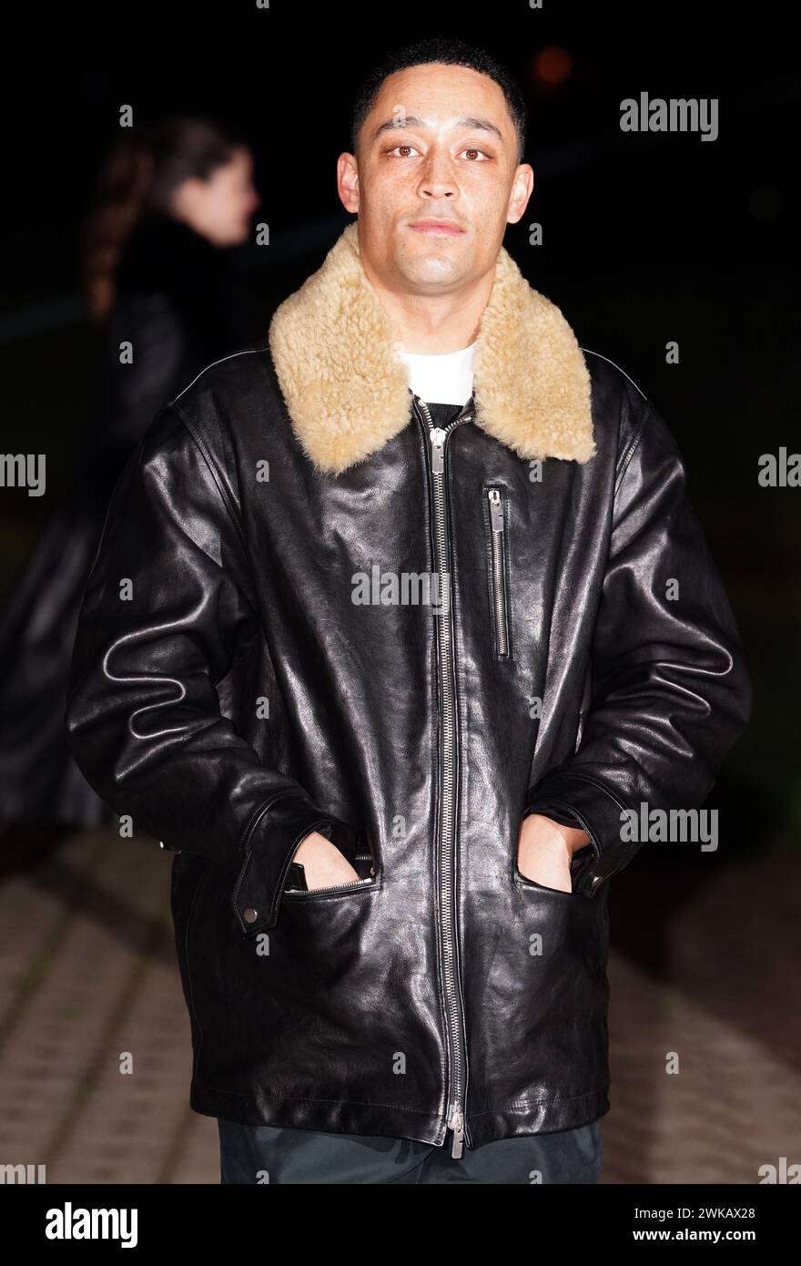 Loyle Carner attends the Burberry show in Victoria Park, east London ...