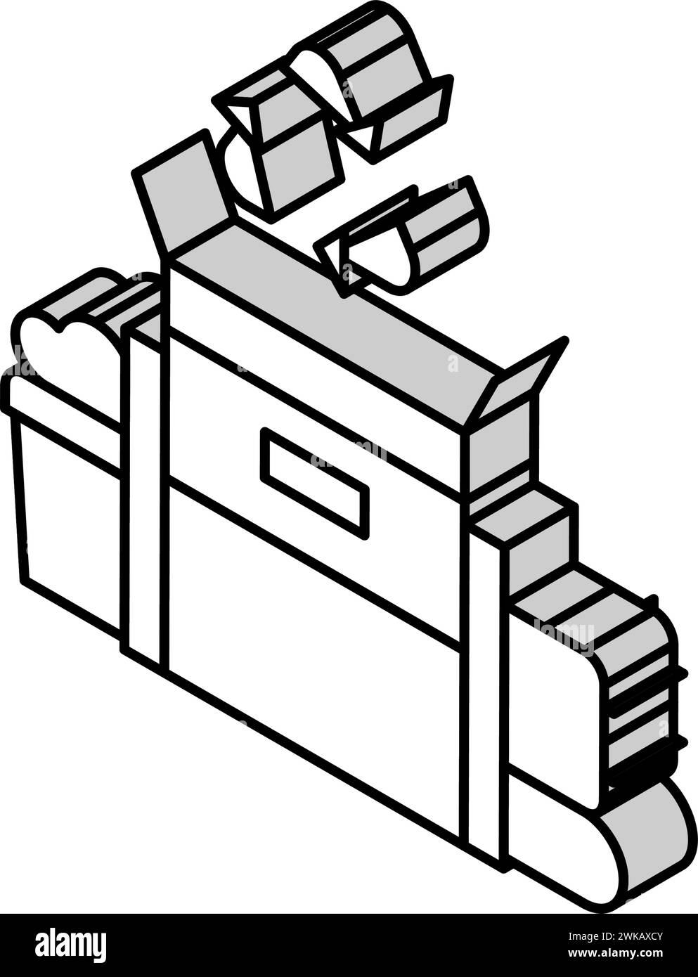 waste recycling isometric icon vector illustration Stock Vector Image ...