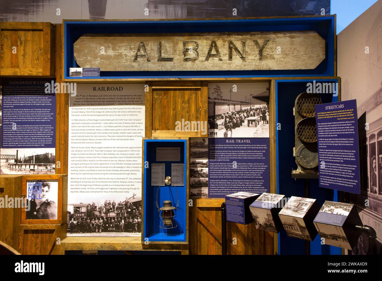 Welcome to Hub City exhibit, Albany Regional Museum, Albany, Oregon ...