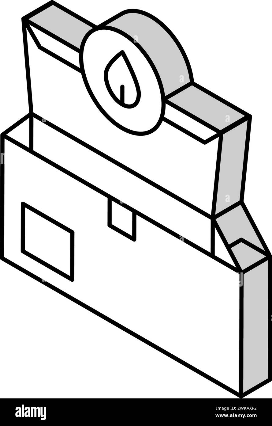 eco box packaging isometric icon vector illustration Stock Vector Image ...