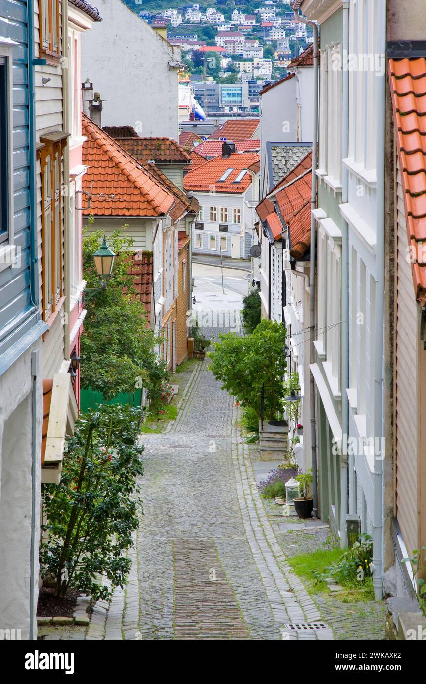 Wooden traditional architecture in Bergen, Norway Stock Photo - Alamy