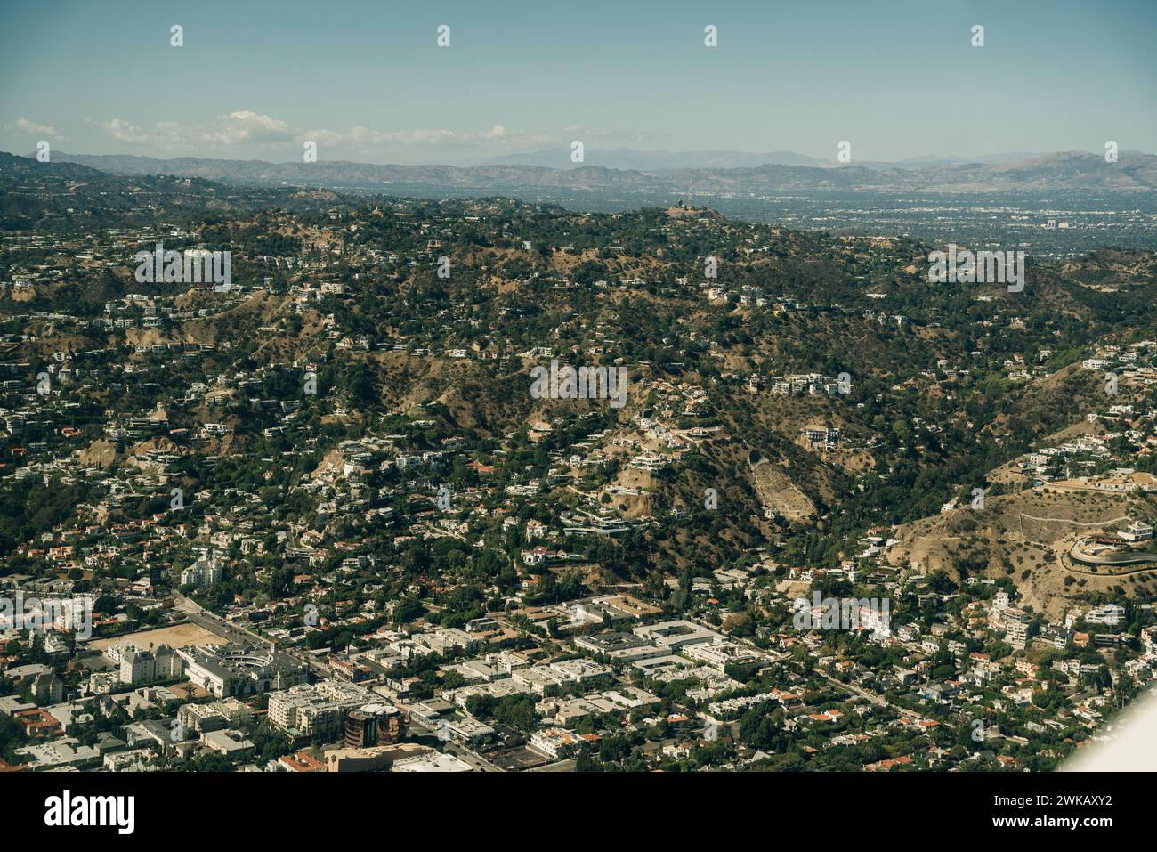aerial view of hills in Los Angeles California. High quality photo ...