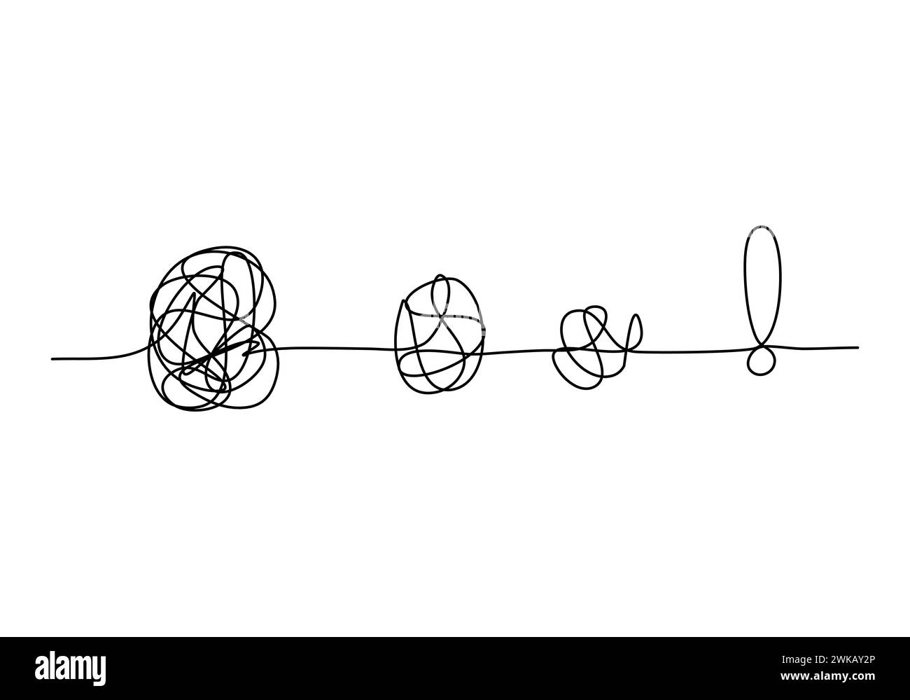 Concept for problem solving one line drawing vector illustration Stock ...