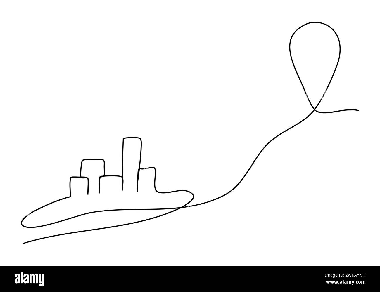 Illustration sketch map from Cut Out Stock Images & Pictures - Alamy