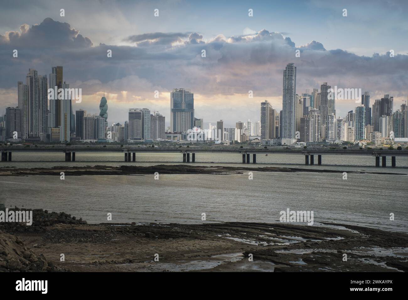 Panama city,Panama: January 20,2021- Panoramic view of Panama city ...