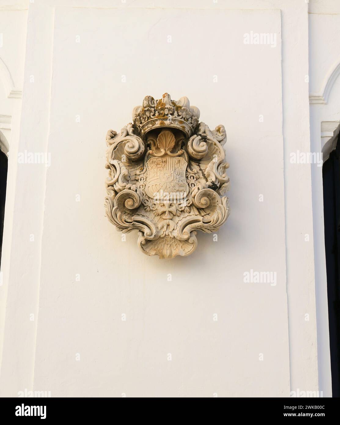 Sanlucar de Barrameda, Cadiz, Spain- October 10, 2023: Whitewashed ...