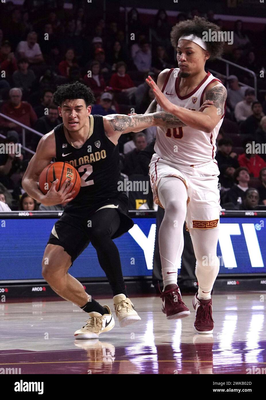 Colorado Buffaloes guard K.J. Simpson (2) makes a move with the ...